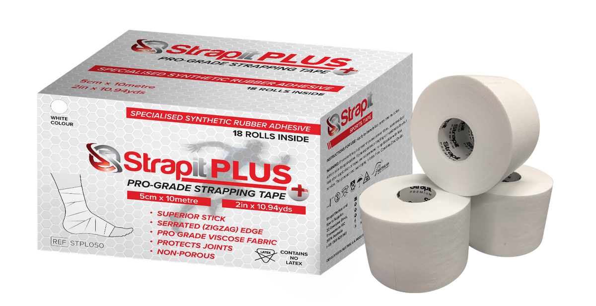 STRAPIT PLUS+ SPORTS STRAPPING TAPE - 50mm x 10M – Strapit