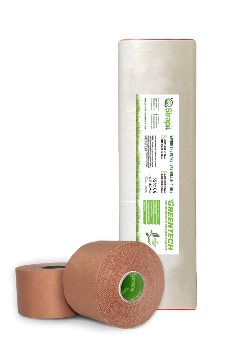 Greentech Sports Strapping Tape 12.5mm Bulk (80 Rolls) – Strapit
